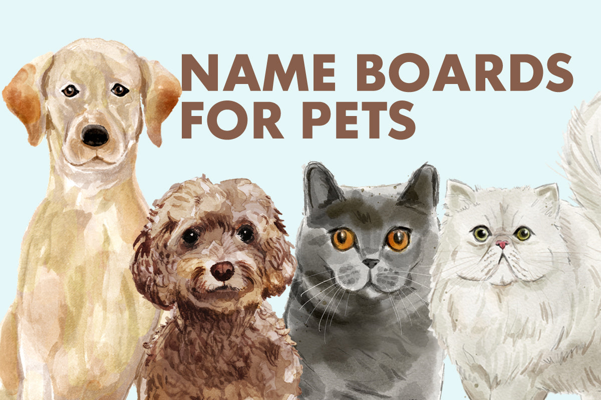CUSTOM CATS DOGS PETS SIGNBOARD PERSONALIZED NAME PLATES – Nutcase