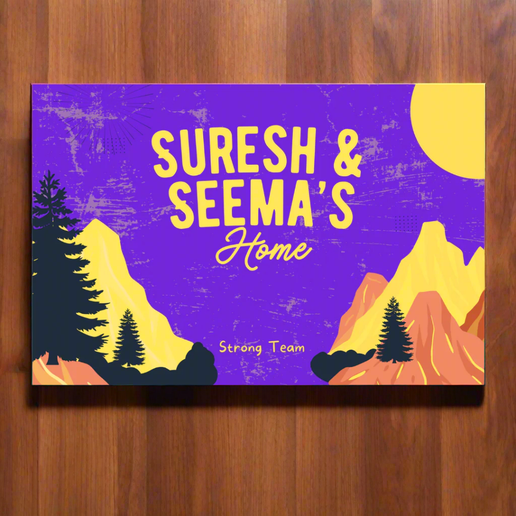 Unique Name Board Design for Home | Nutcase India
