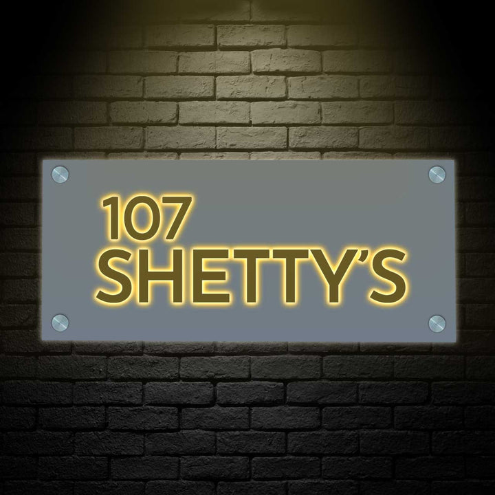 Light Name Plate-LED Nameplates for Home – Nutcase