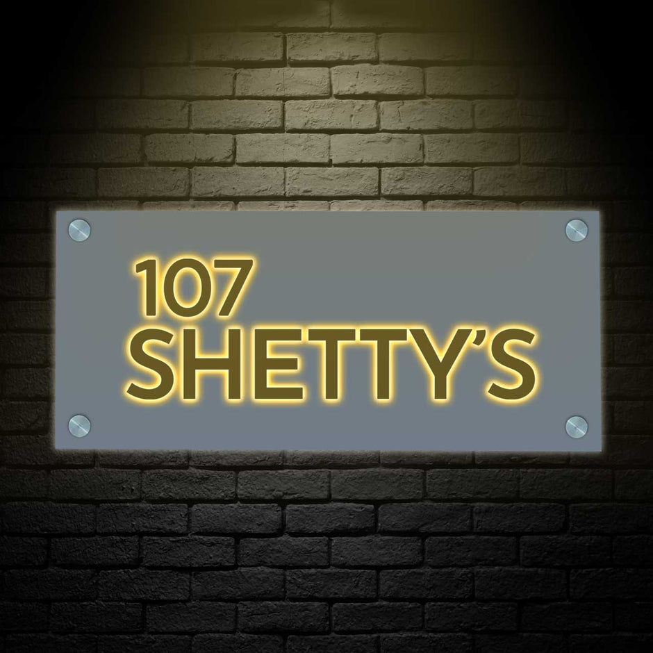 Light Name Plate-LED Nameplates for Home – Nutcase