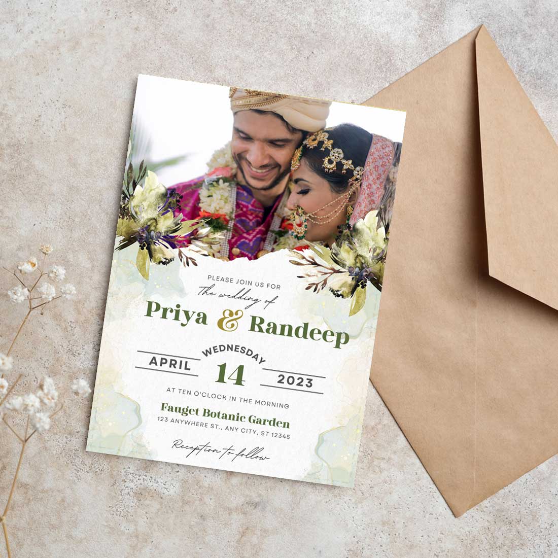 Marriage Invitation Card Design with Photo - Custom Weding Card – Nutcase