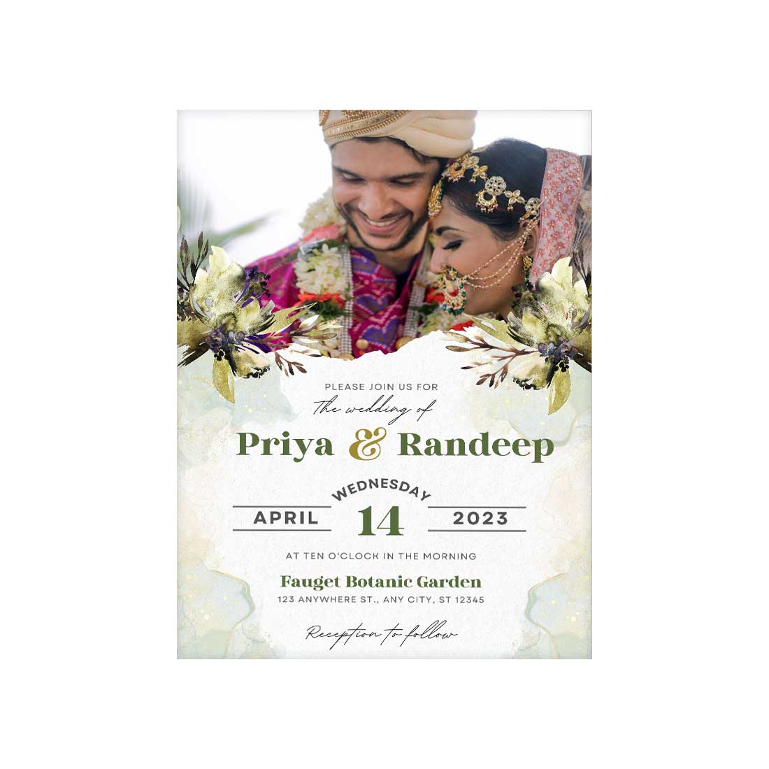 Marriage Invitation Card Design with Photo - Custom Weding Card – Nutcase