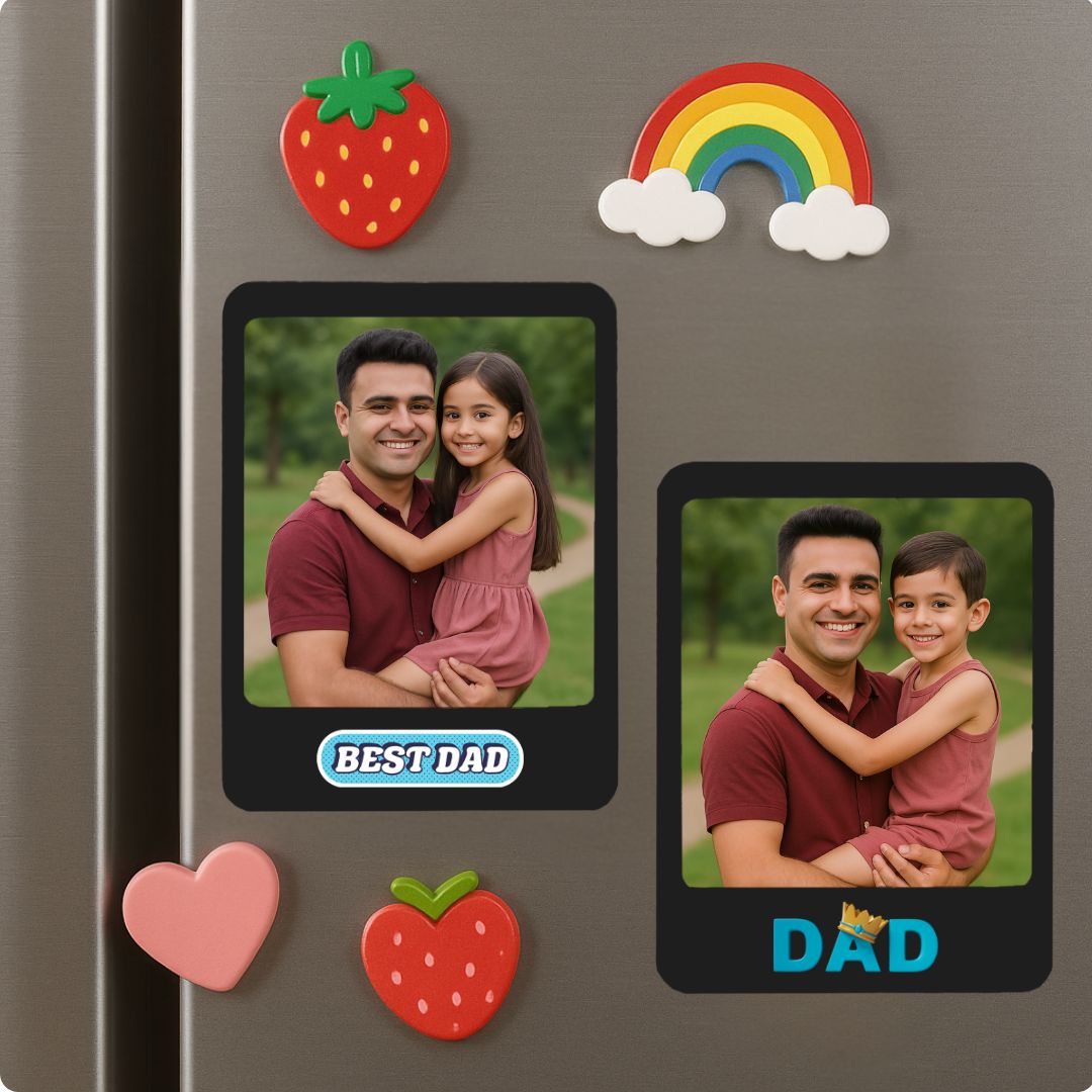Father Day Gift Fridge Photo Magnets for Dad | Nutcase India