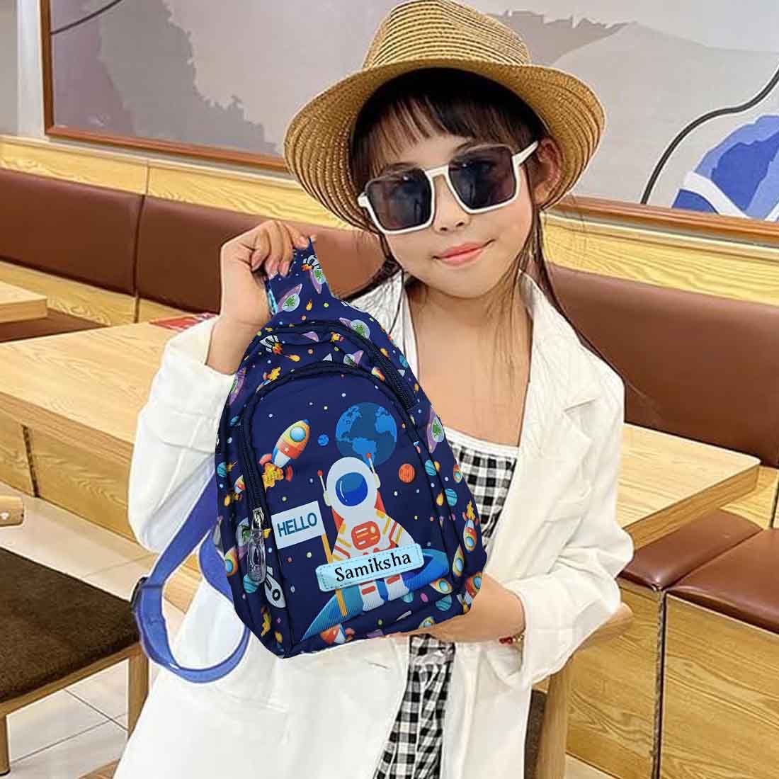 Personalized Mini Crossbody Bag for Kids' Space-Themed | Nutcase India