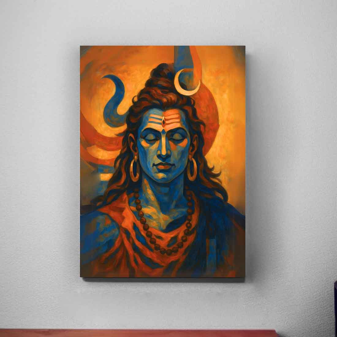 Lord Shiva Photo Frame with LED Light, HD Print | Nutcase India