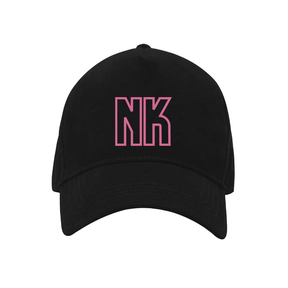 Black Cap - Custom Caps with Name or Initials by Nutcase