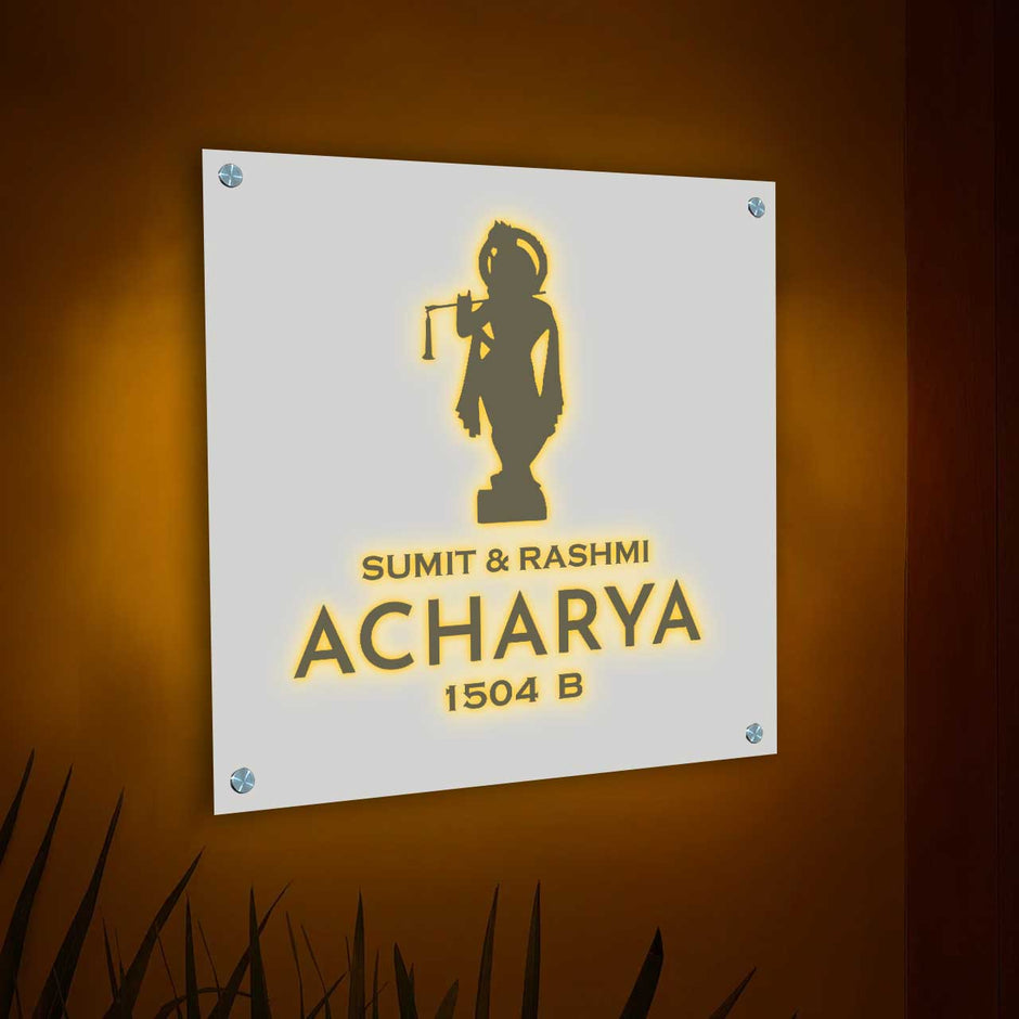 Light Name Plate-LED Nameplates for Home – Nutcase