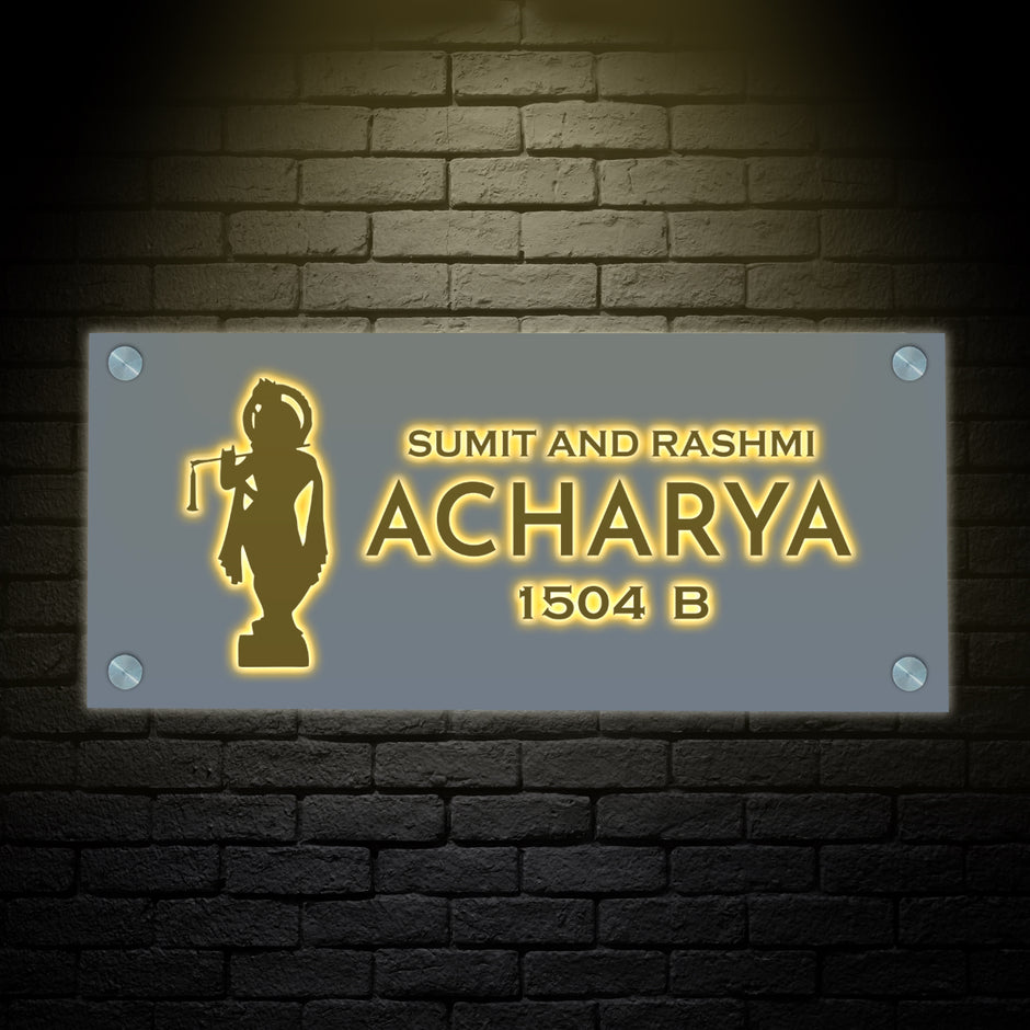 Light Name Plate-LED Nameplates for Home – Nutcase