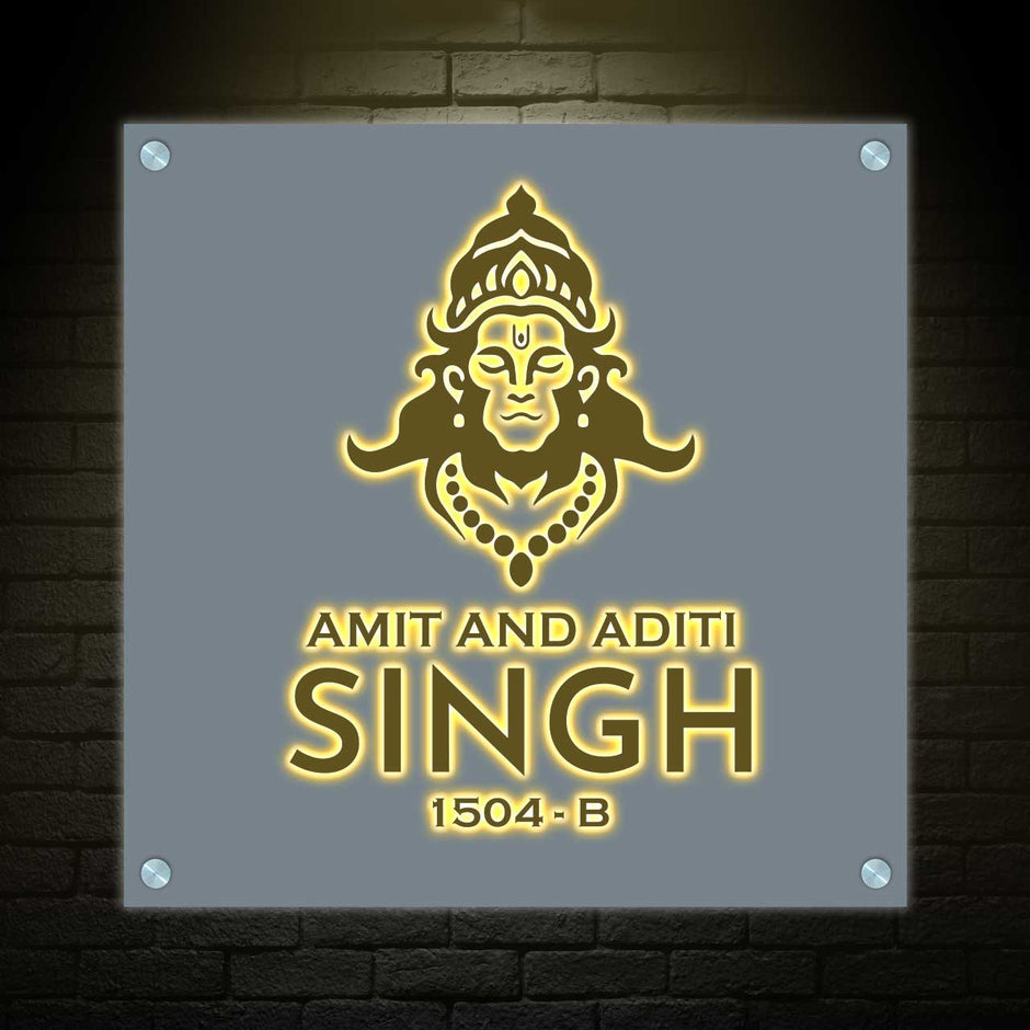 God Name Plate for Home-Ganesha Shiva Nameplates – Nutcase