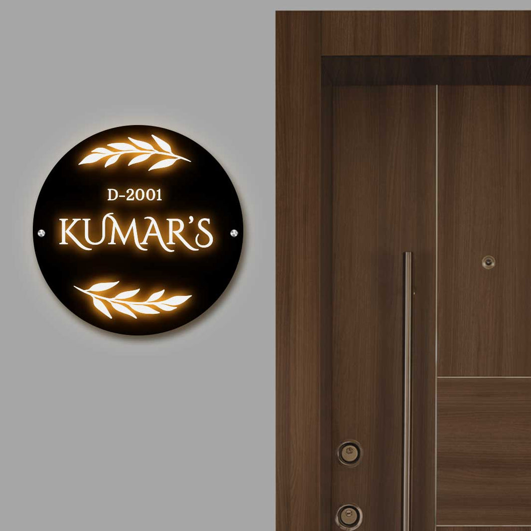 Personalized Name Plate Designs for your Home, Office & Main Gate | Nutcase