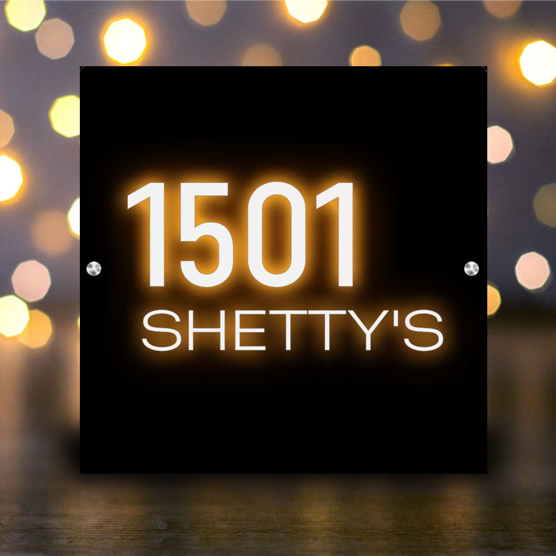 Light Name Plate For Home LED Name Board Square – Nutcase