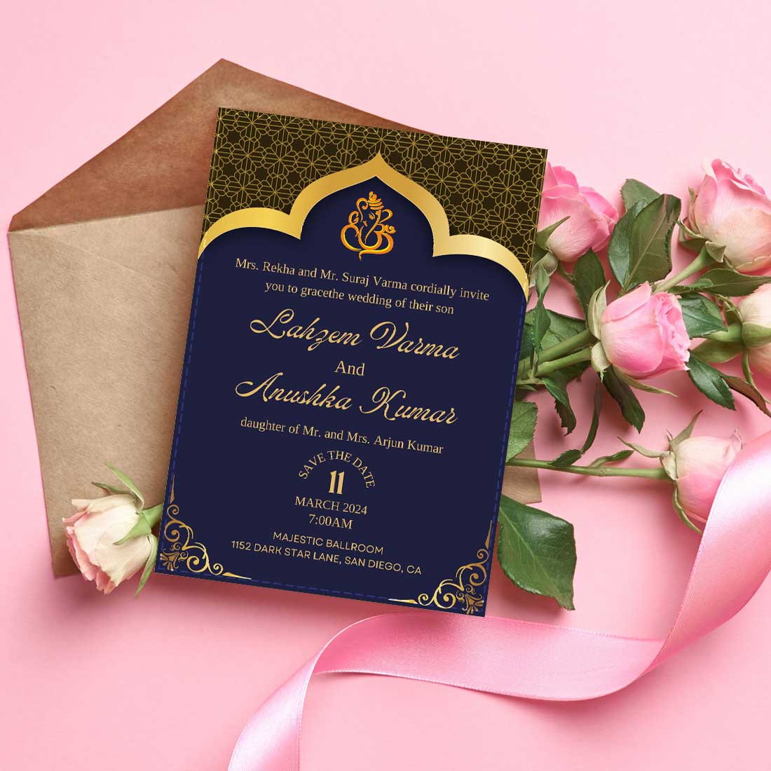 Marriage Invitation Card - Custom Unique Wedding Card-6x9 inches – Nutcase