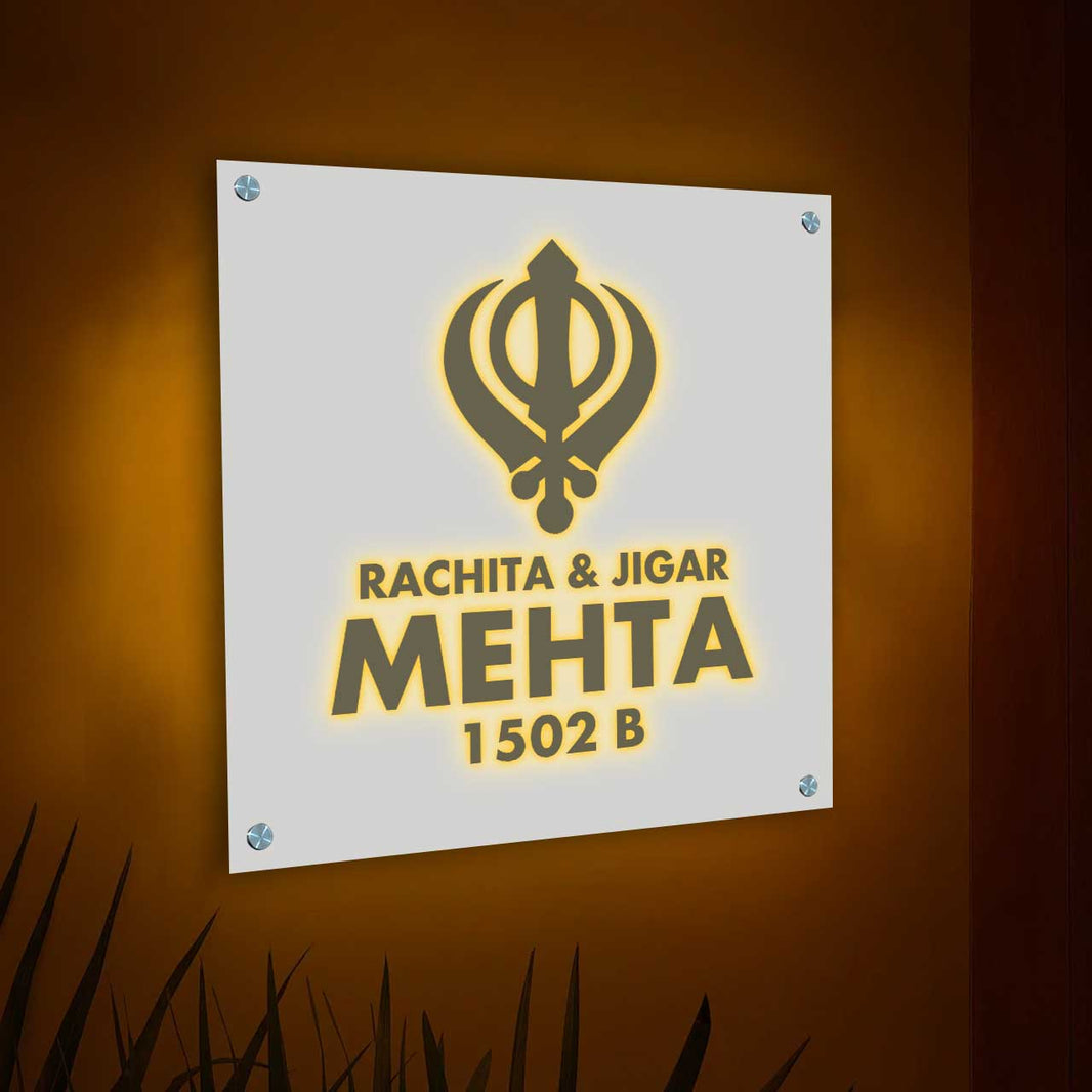 Light Name Plate-LED Nameplates for Home – Nutcase