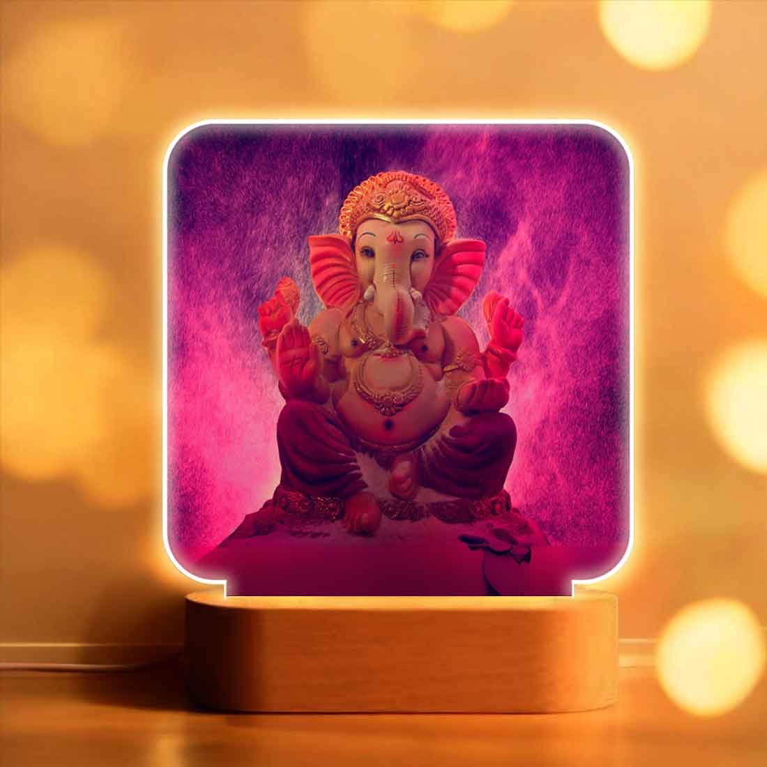 Divine Ganesh Lamps with Wooden Base | Nutcase India