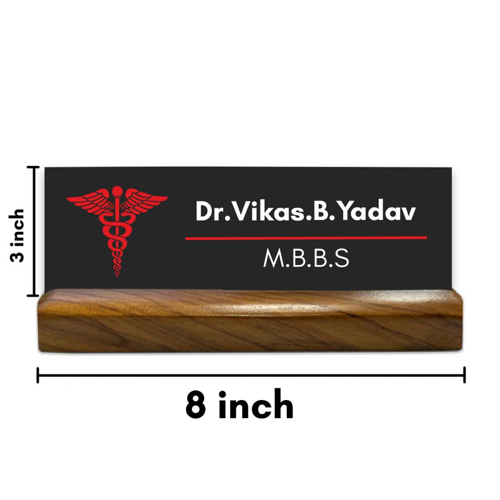 Get Customized desk name plate for doctor Online in India – Nutcase