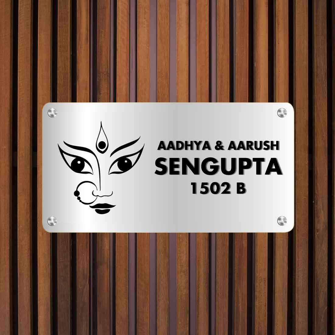 God Name Plate for Home-Ganesha Shiva Nameplates – Nutcase