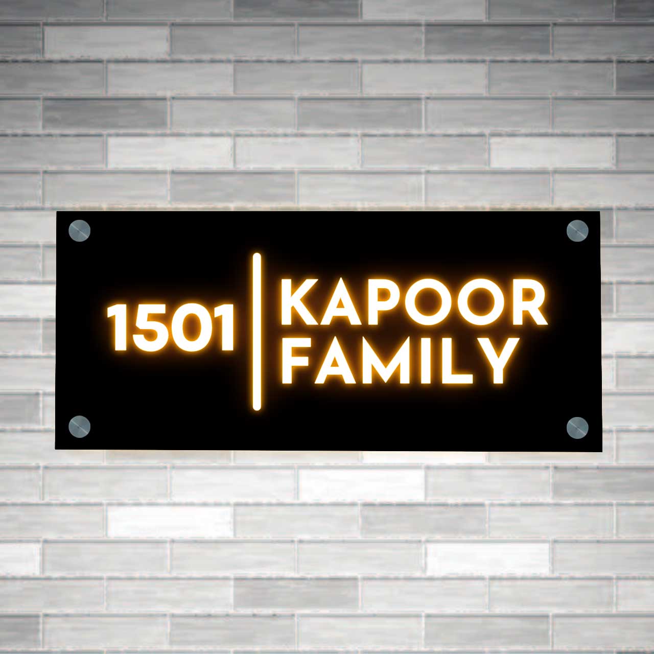 Buy House Name Plate Design with Light On Nutcase - India