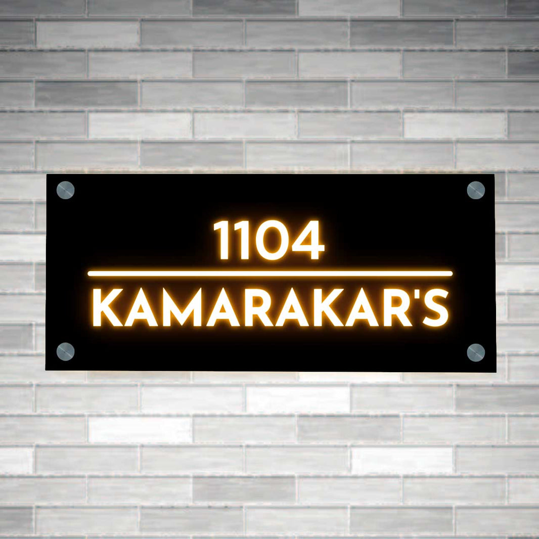 Light Name Plate-LED Nameplates for Home – Nutcase