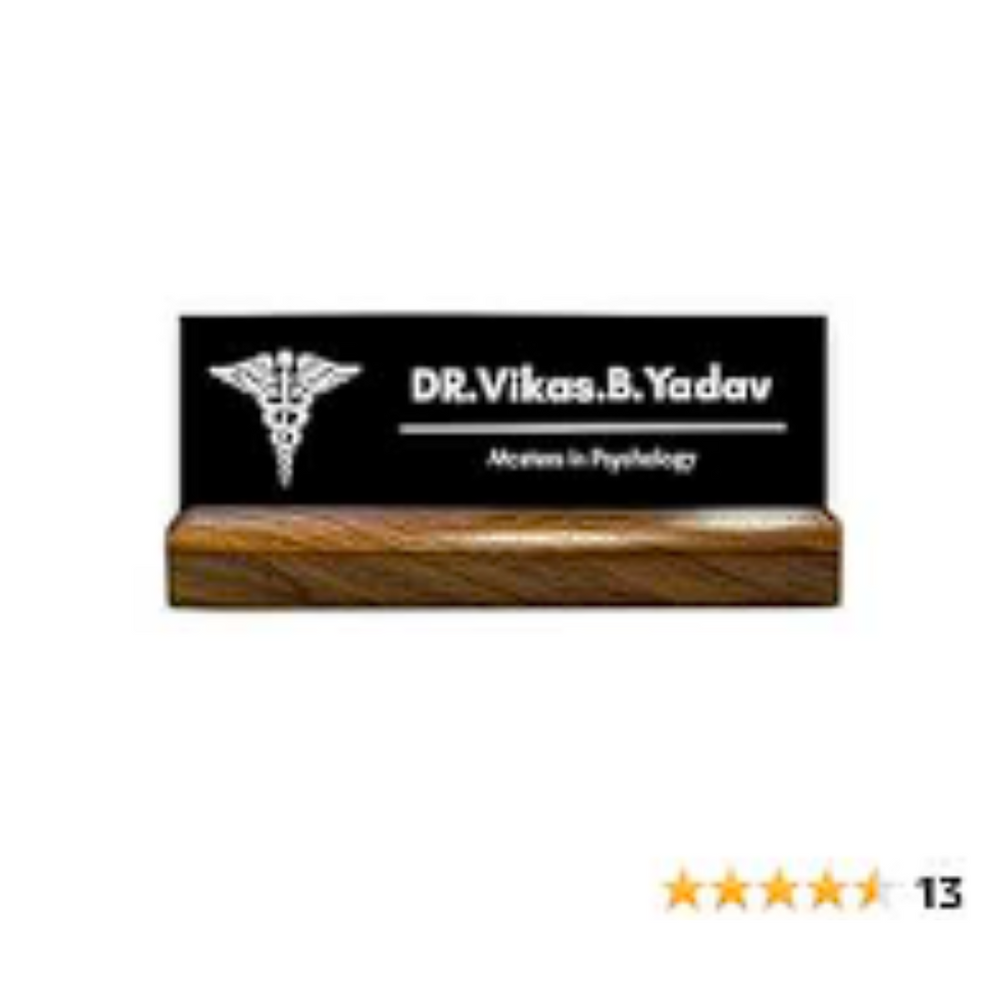Get Customized desk name plate for doctor Online in India – Nutcase