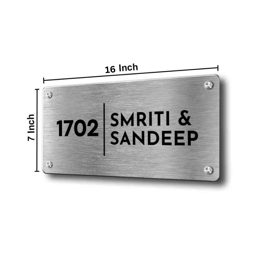 Custom Engraved Outdoor Metal Name Plates for Office | Nutcase India