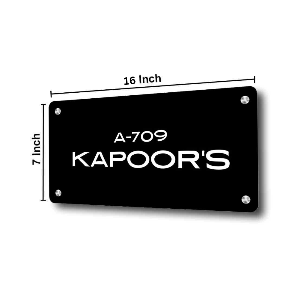 Custom Made Metal Name Plates Stainless Steel | at Nutcase