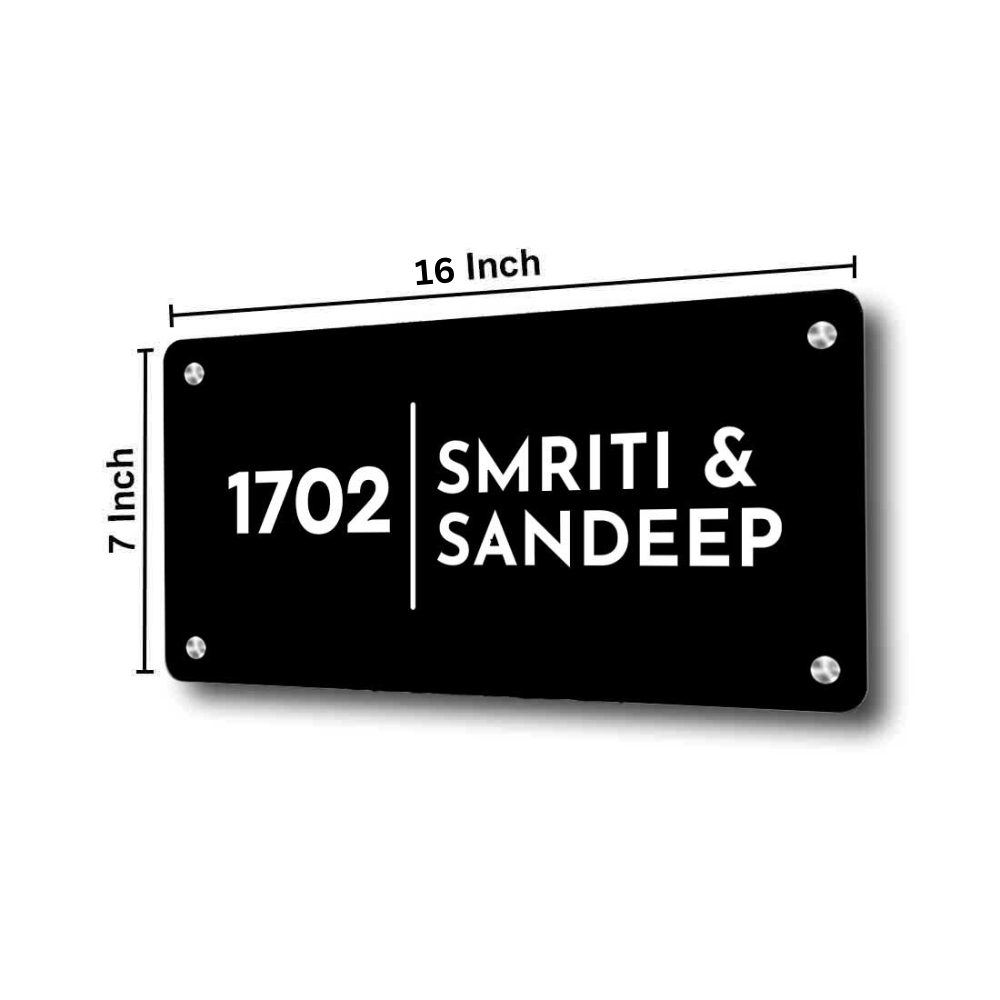 Custom Metal Name Plates for Office Home Flats | Nutase India – Nutcase