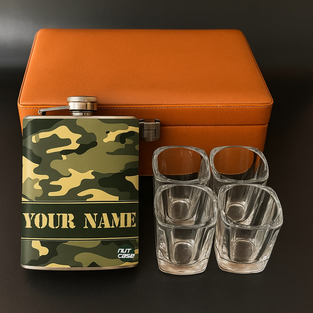 Buy Personalized Hip Flask Army Camouflage Military Flasks India – Nutcase