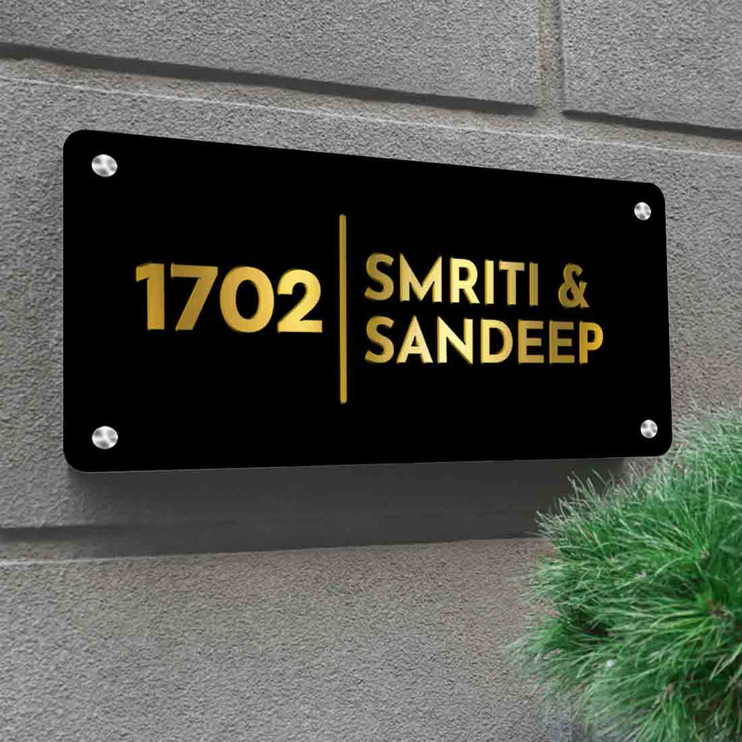 Best personalized name plate designs for your home, office & main gate ...