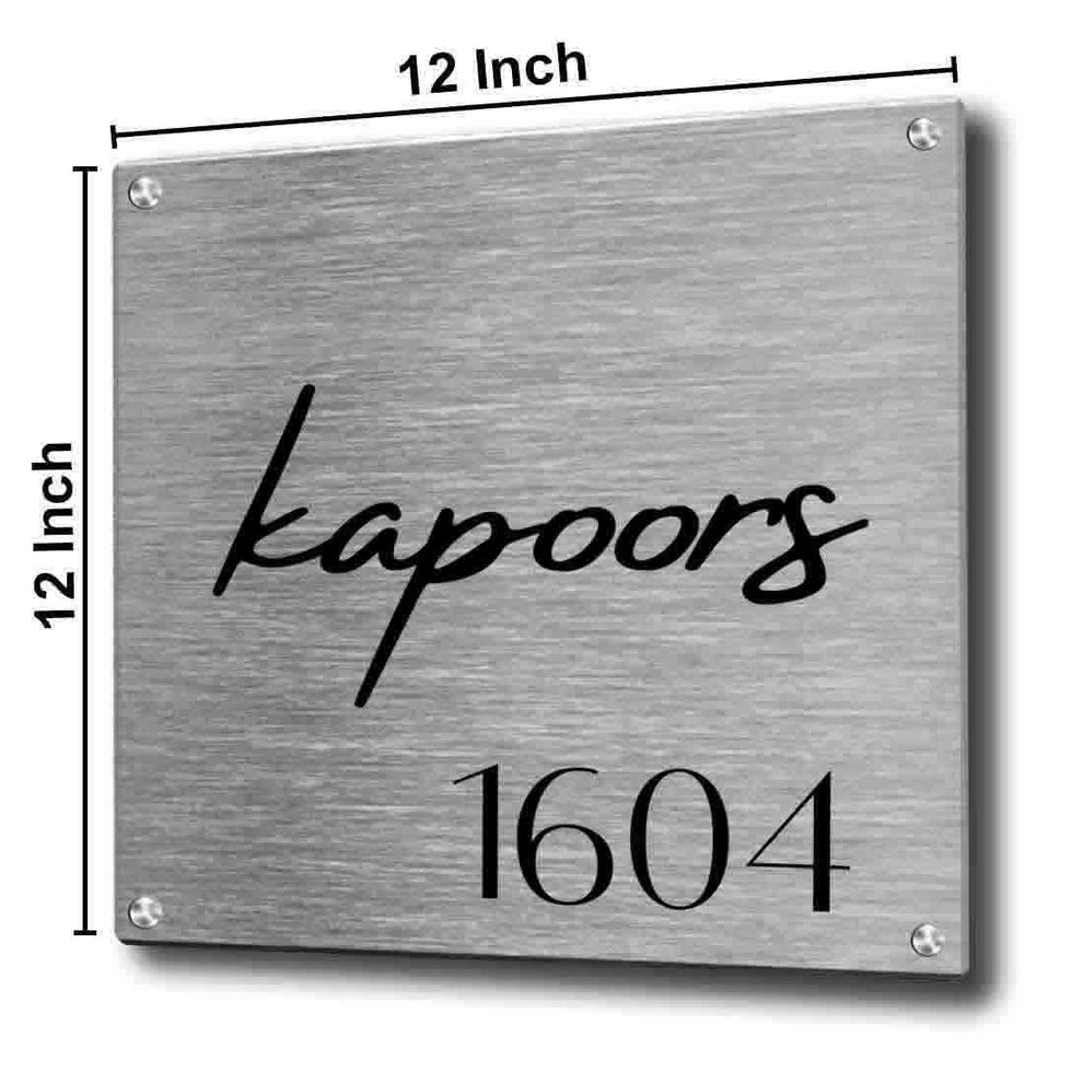Customized Square Nameplate for Home Online at Nutcase