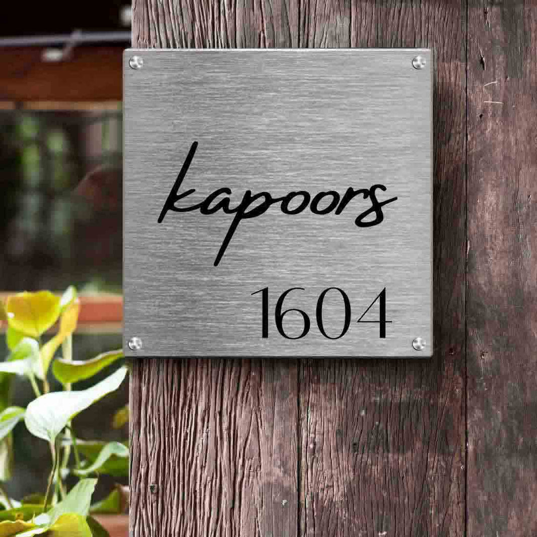 Personalized Name Plate Designs for your Home, Office & Main Gate | Nutcase