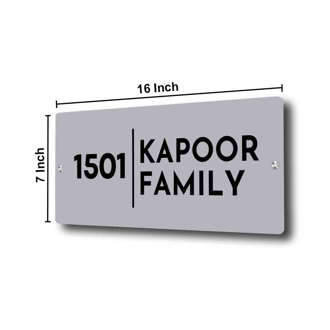 Personalised House Name Plate Enterance for Flats Bungalows – Nutcase