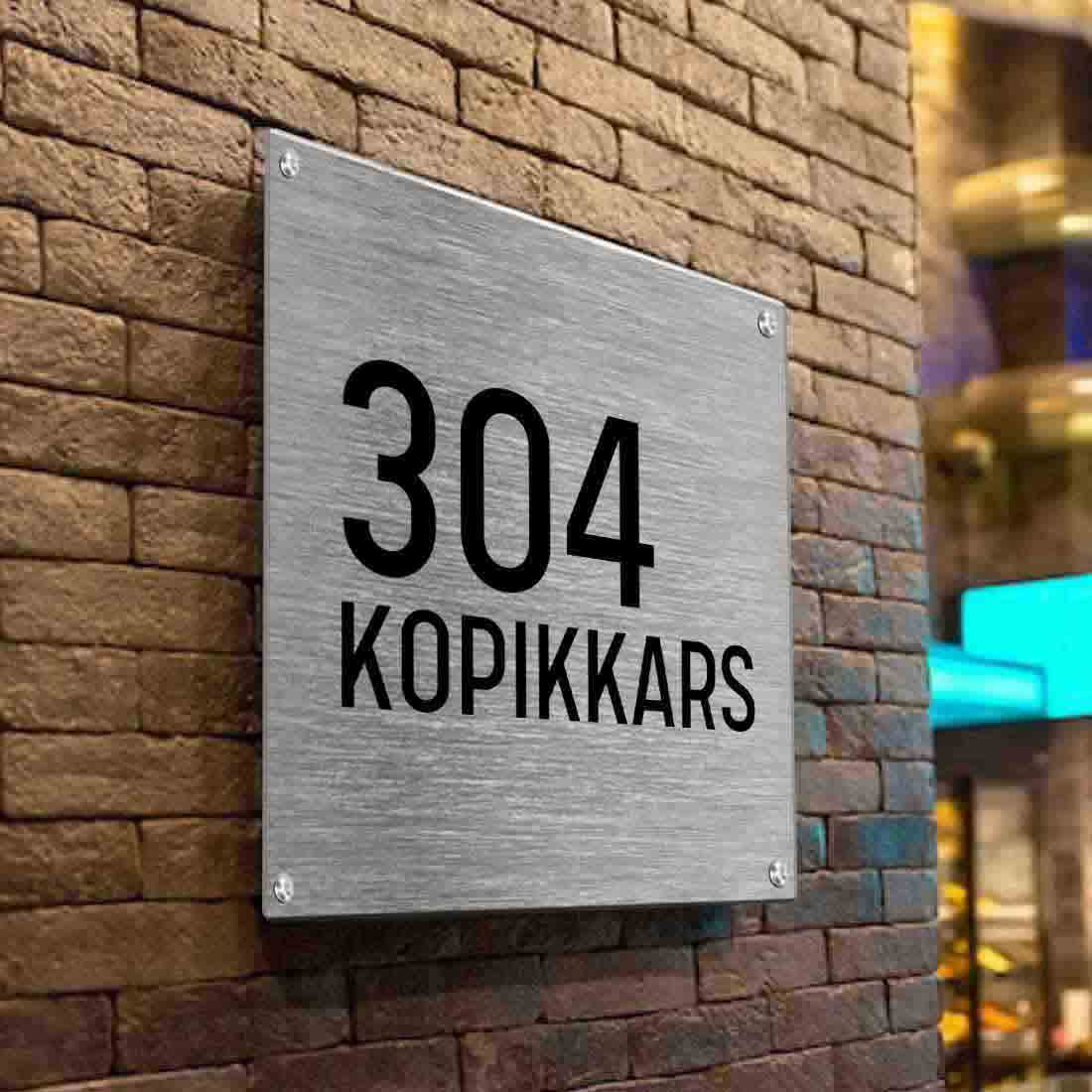 Personalized Metal Office Name Plates for Outdoor Entrance | Nutcase