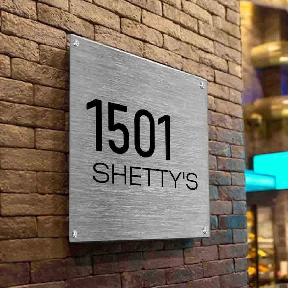 Customized Stainless Steel Name Plates for Home | at Nutcase