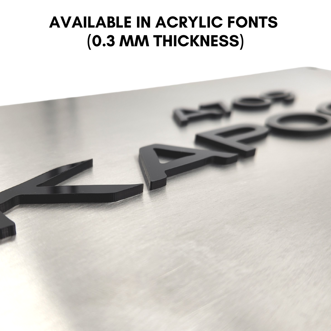 Personalized Steel Name Plate Designs for Home – Nutcase