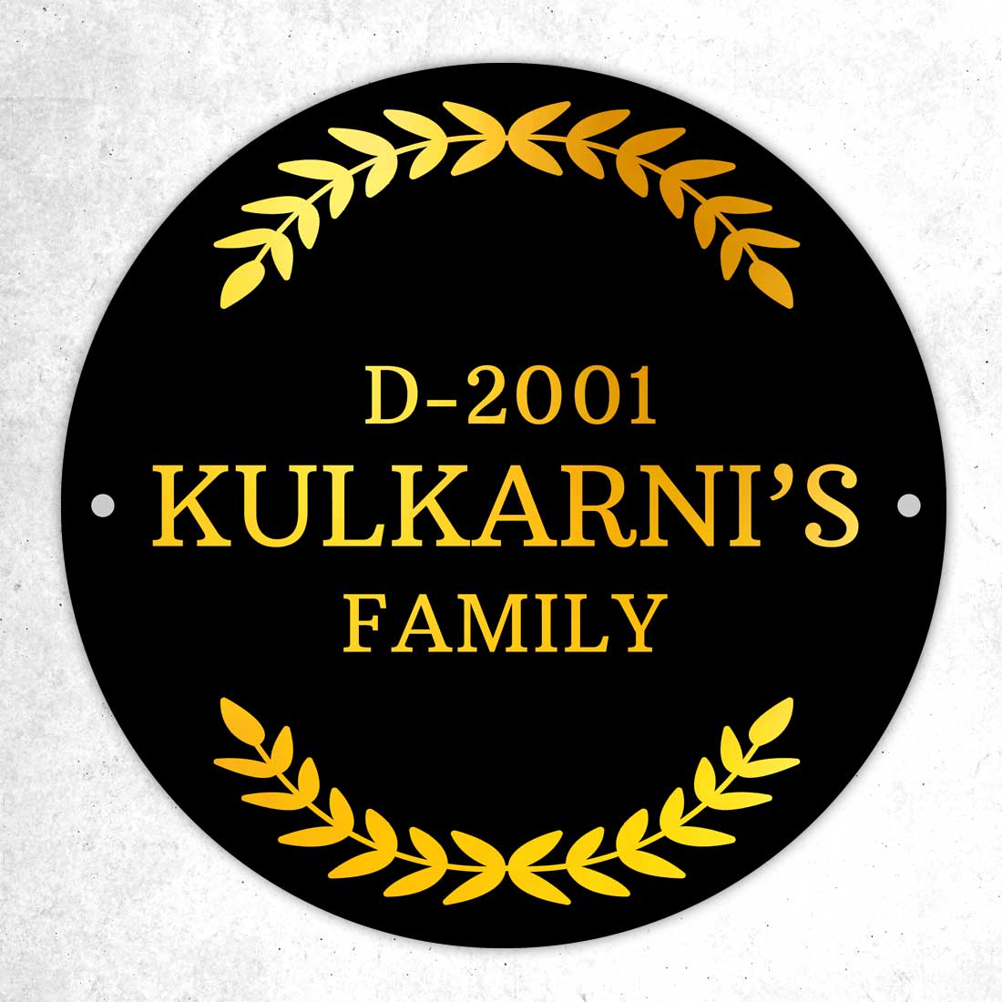 Shop Personalized Round Name Plate for Home Office – Nutcase