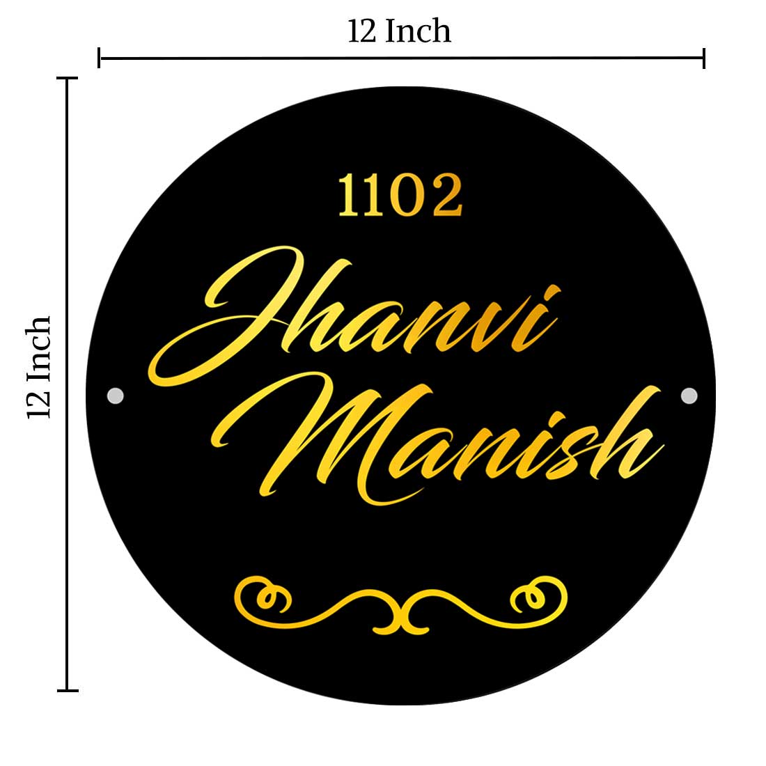 Shop Personalised Round Name Plate for Home – Nutcase