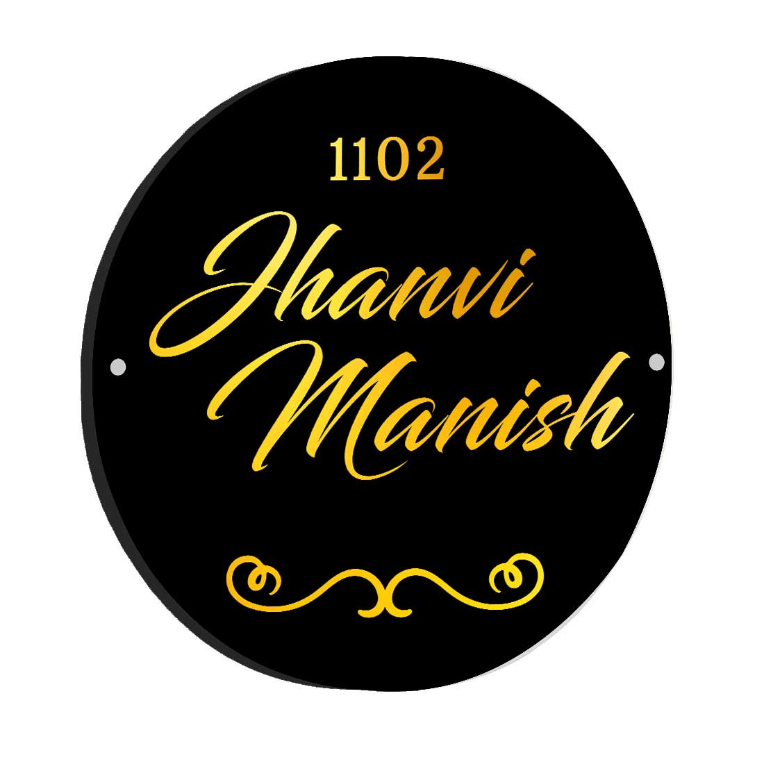 Shop Personalised Round Name Plate for Home – Nutcase