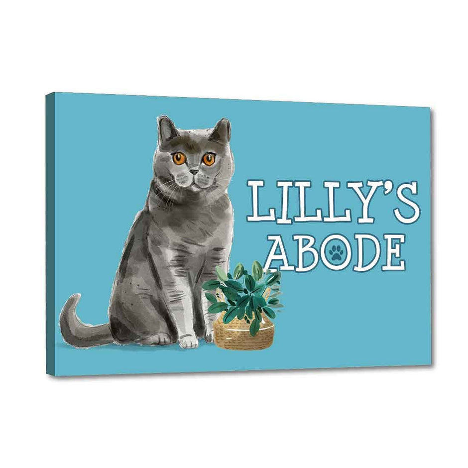Personalized Cat Name Plate House Signs Boards Kitten Sign India – Nutcase