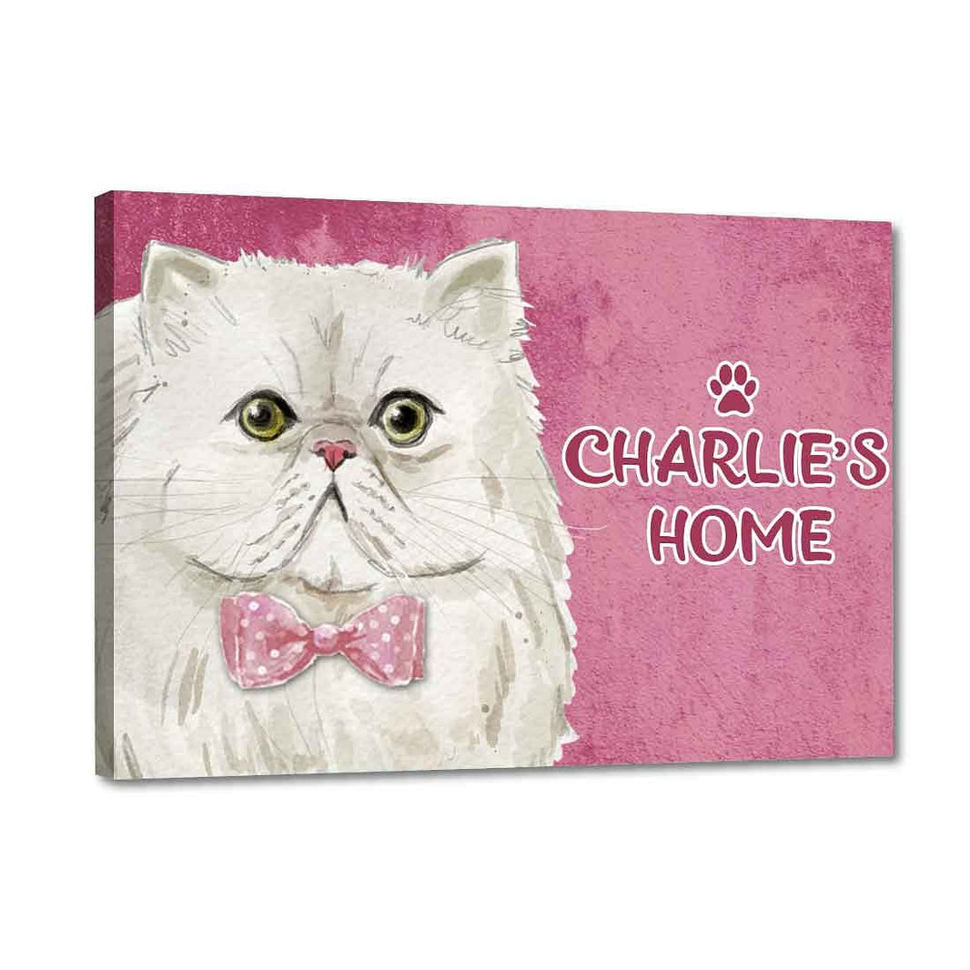 Personalized Cat Name Plate House Signs Boards Kitten Sign India – Nutcase