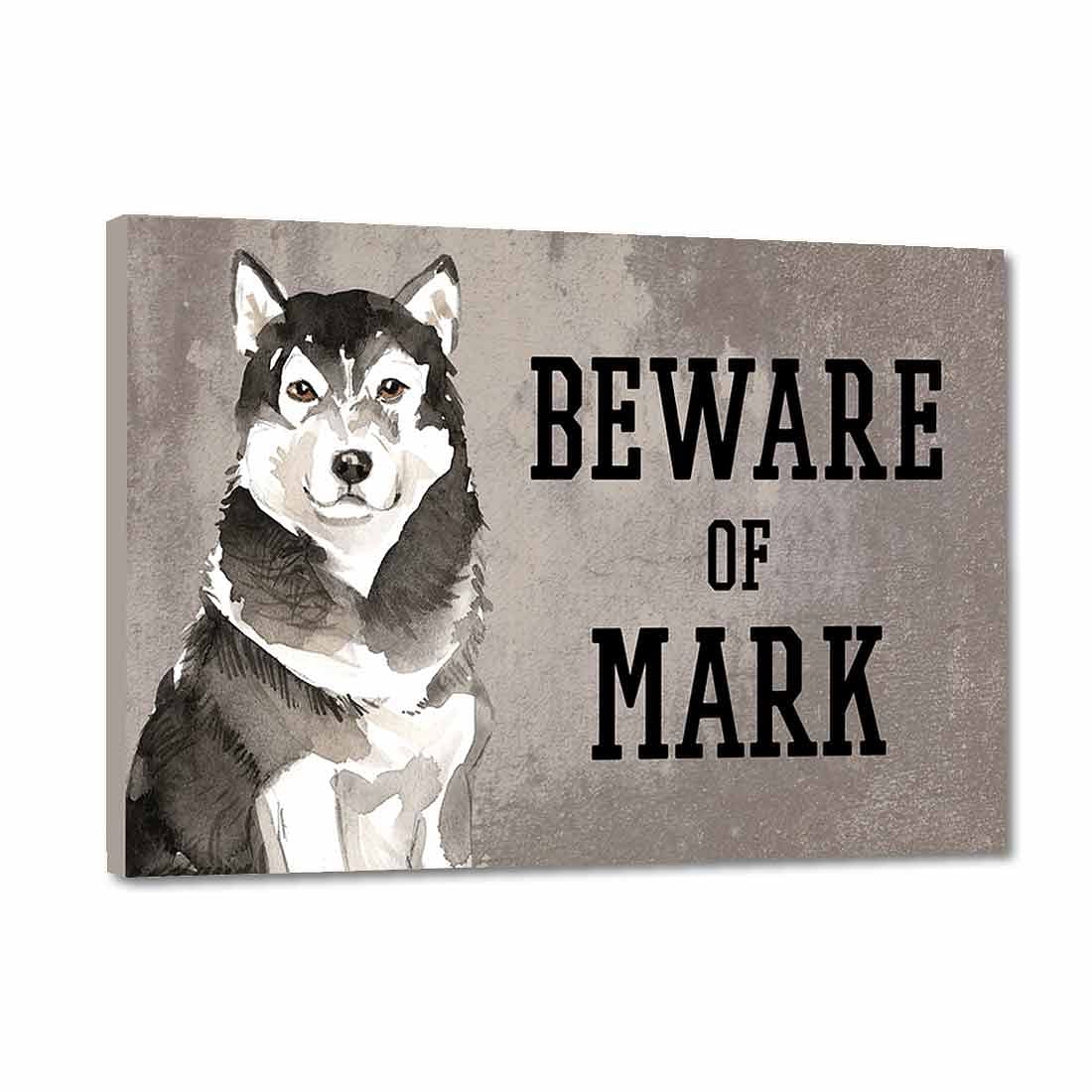 Buy personalized beware of dog sign board Online Nutcase