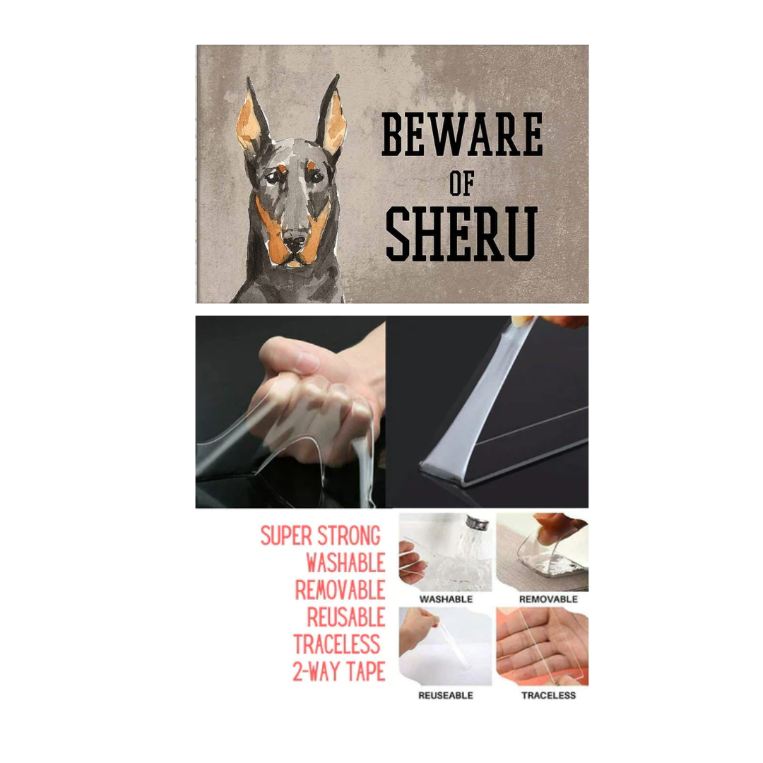 Buy personalized beware of dog sign board Online Nutcase