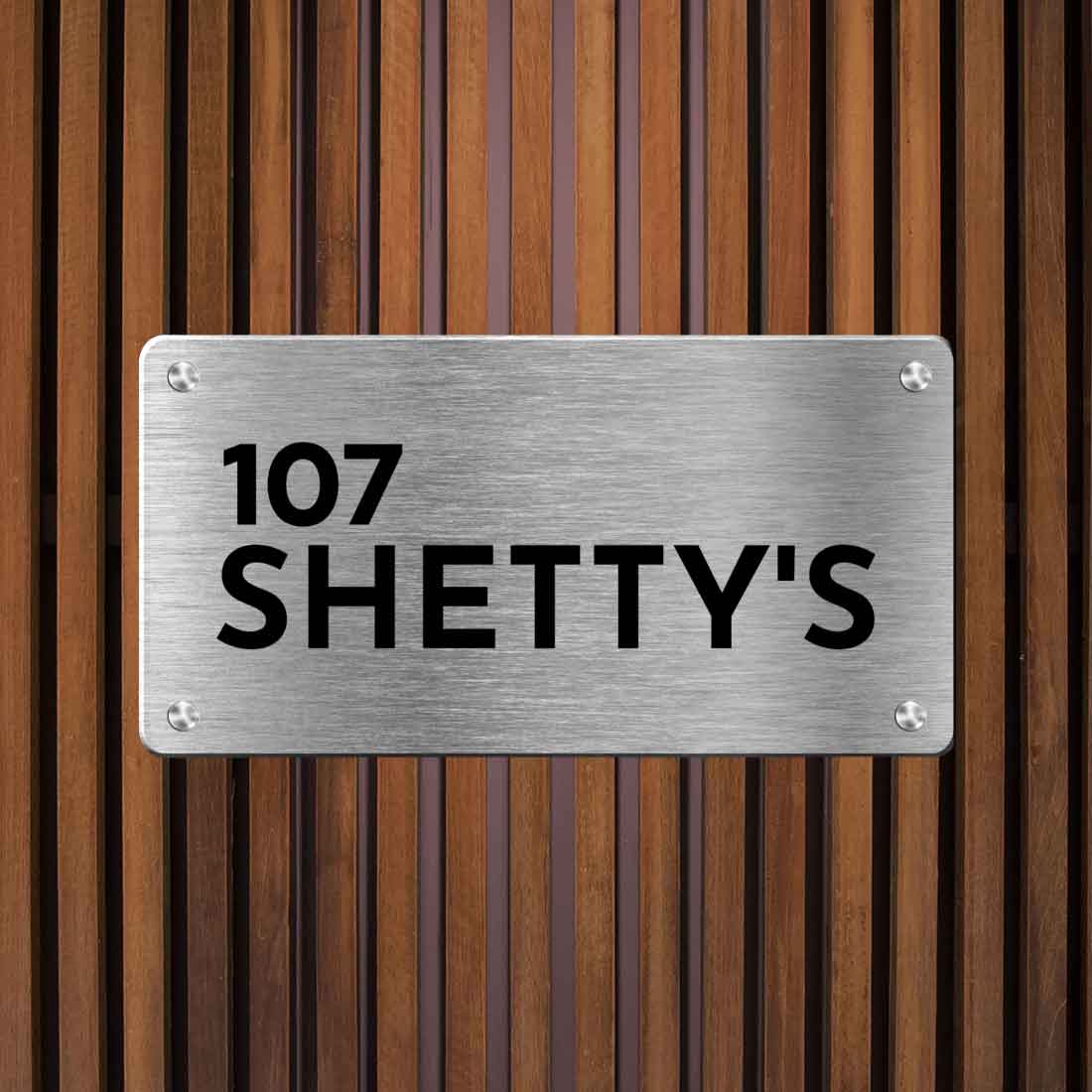 Personalized Steel Name Plate Designs for Home | Nutase India – Nutcase