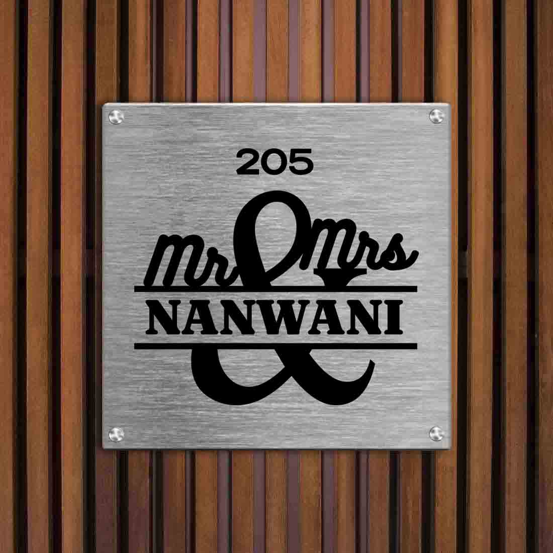 Buy Personalized Mr & Mrs Nameplate for Home Online at Nutcase