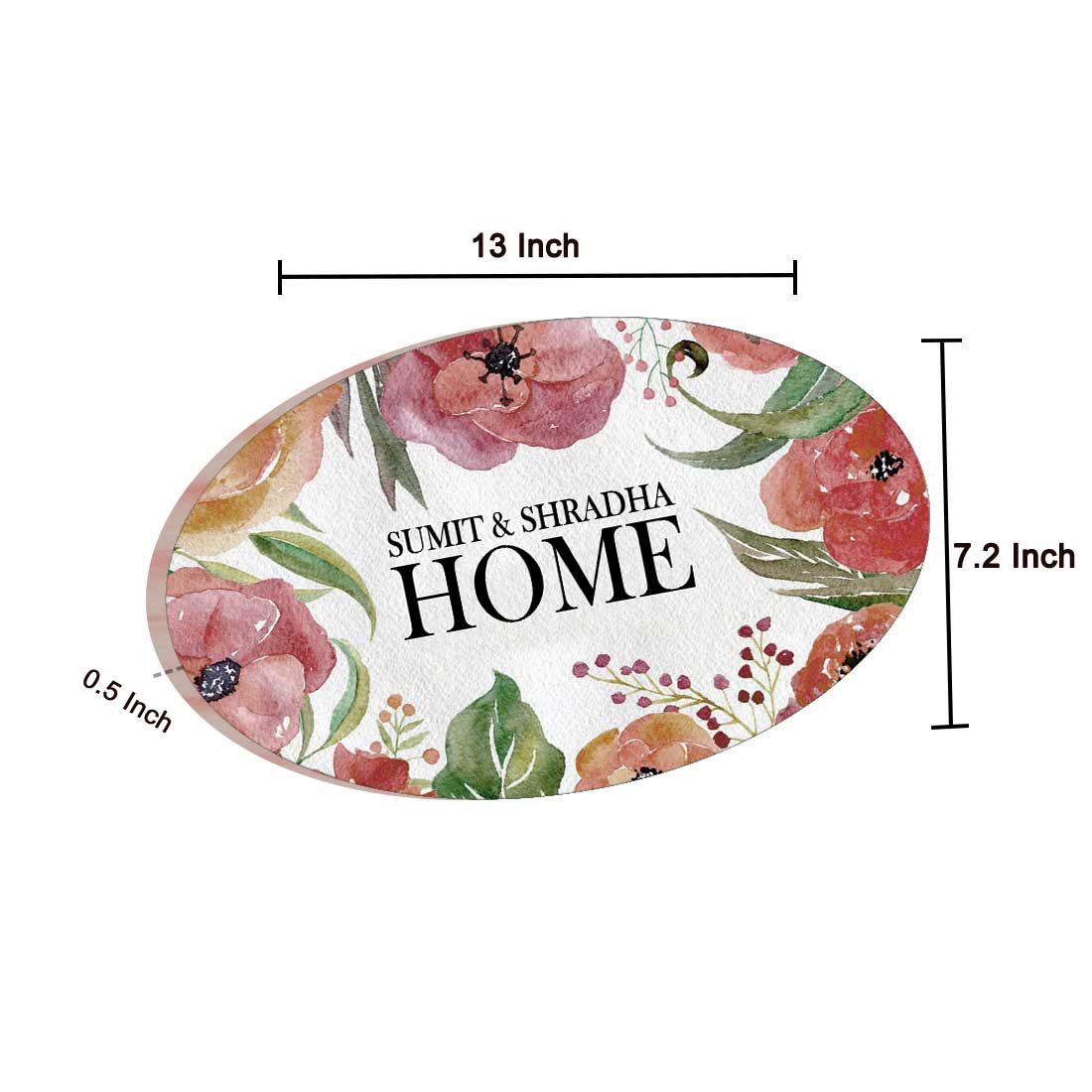 Get Personalised Oval Name Plates for Home – Nutcase