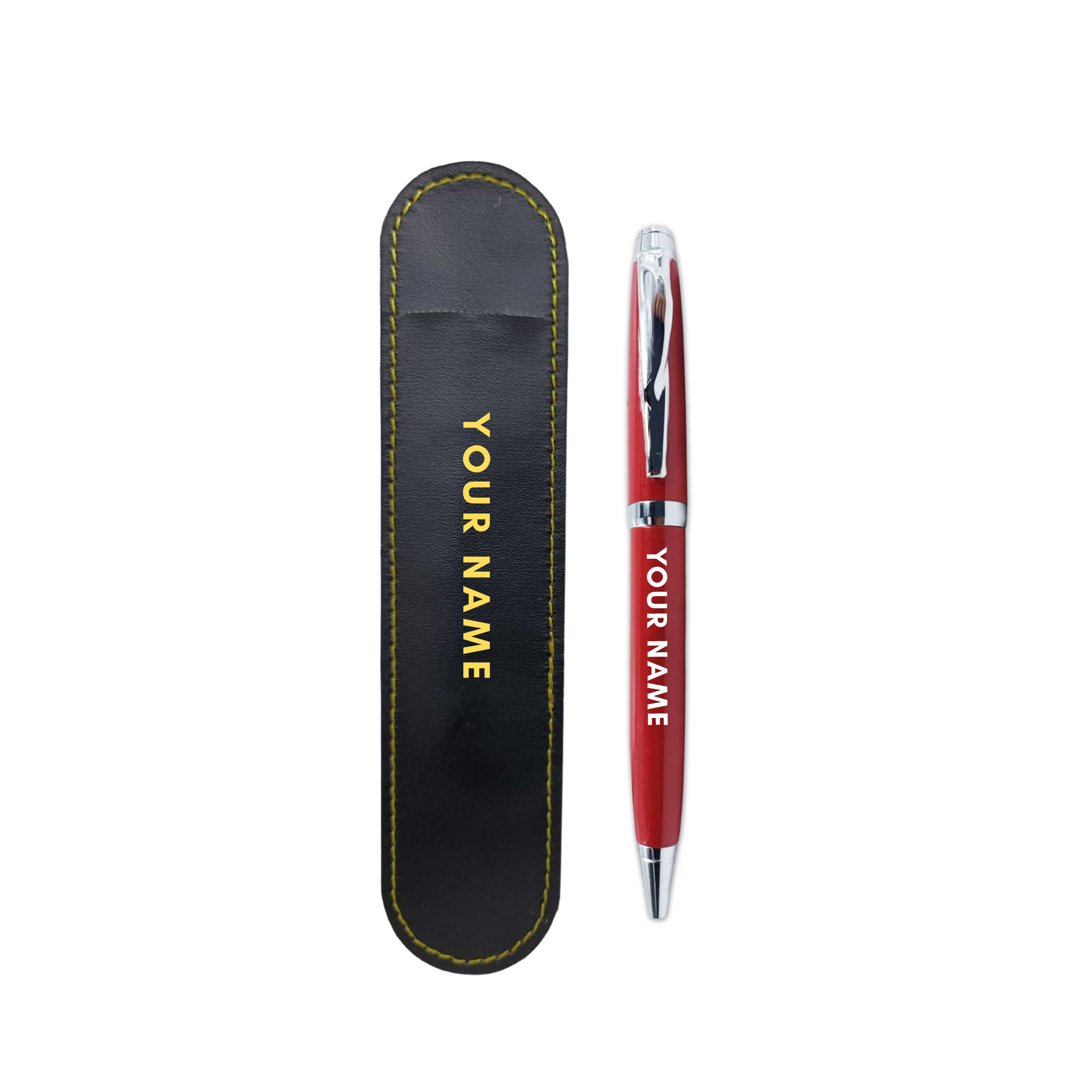 Engraved Custom Pen Gift Set (Red) Online India – Nutcase