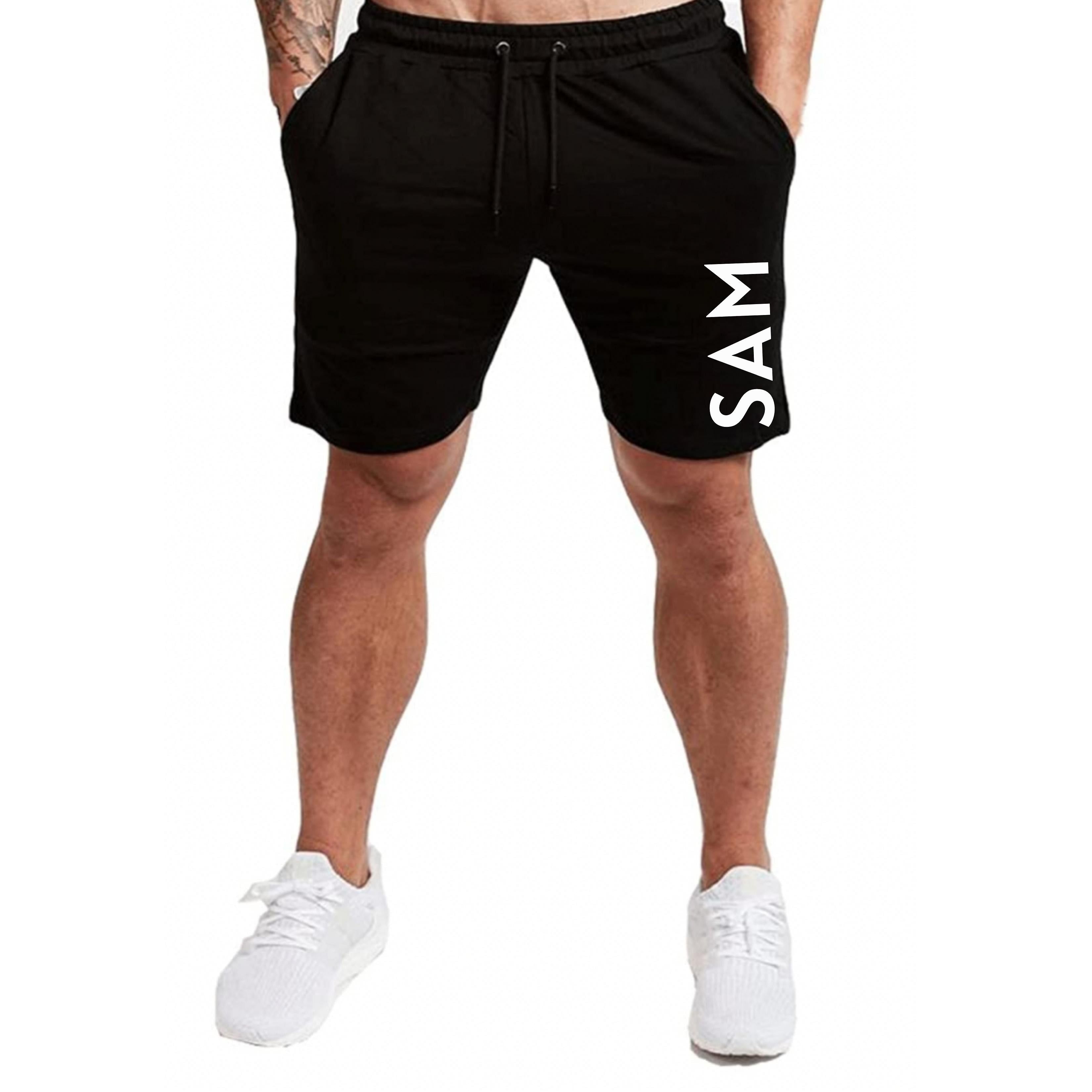 Personalized Shorts For Men Exercise Add Name Black – Nutcase