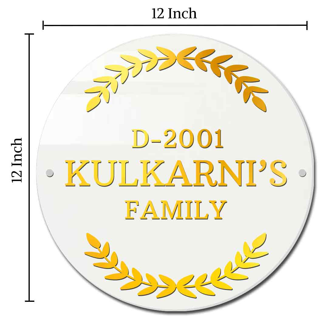 Shop Personalized Round Name Plate for Home Office – Nutcase