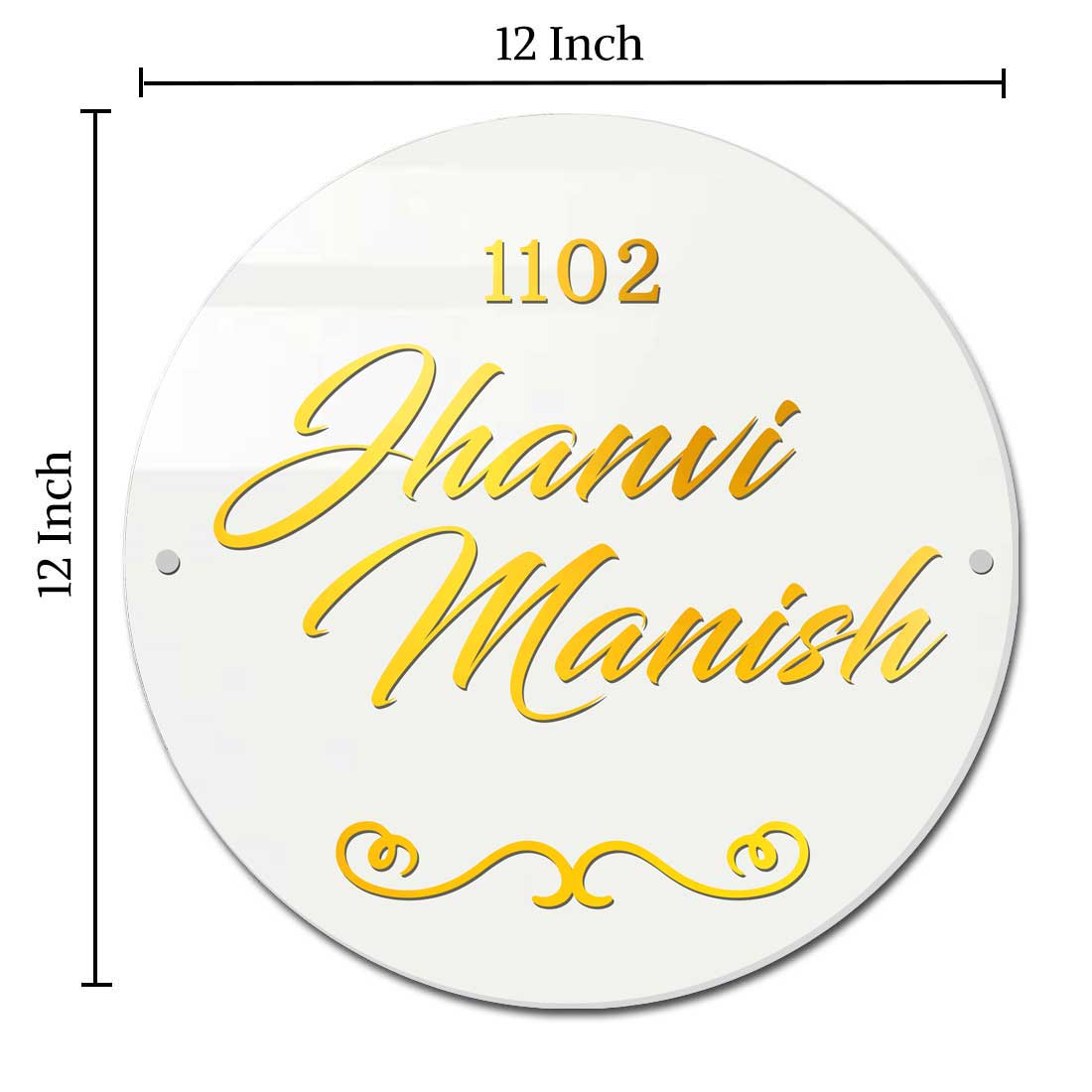 Shop Personalised Round Name Plate for Home – Nutcase