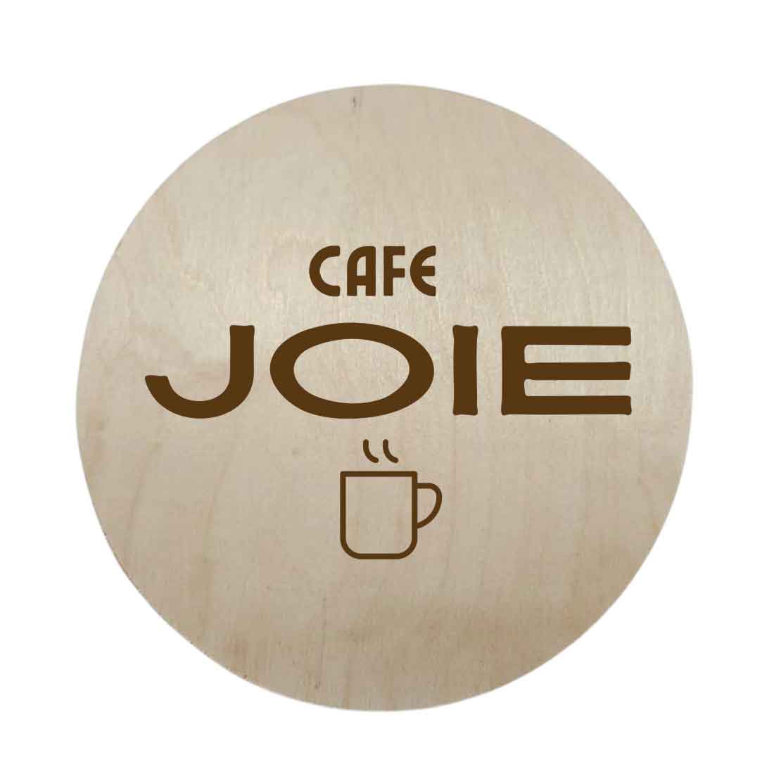 Customized Engraved Round Wooden Name Plate for House – Nutcase