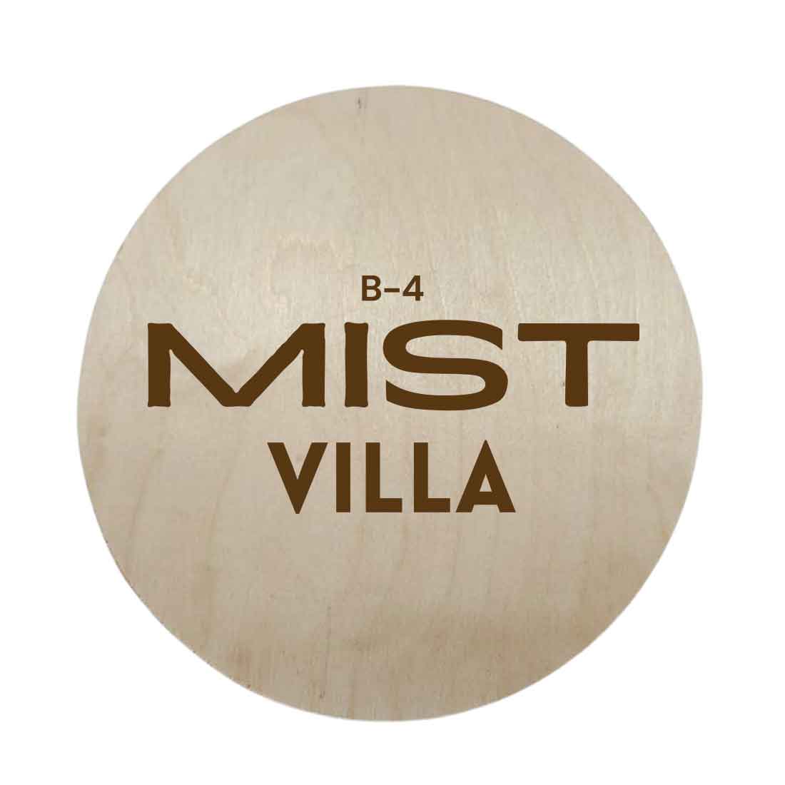 Personalized Round Engraved Name Plate for Home – Nutcase